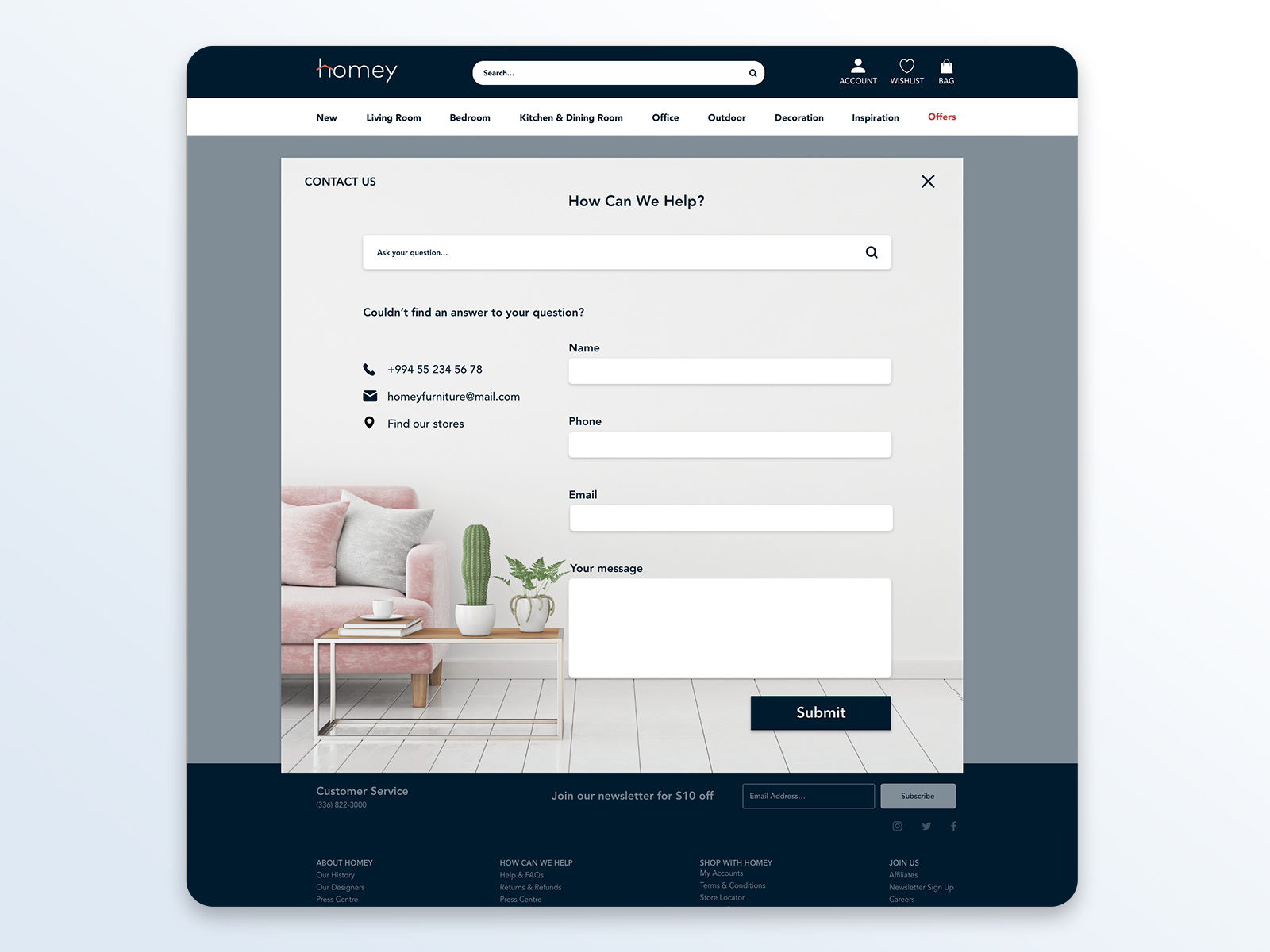 Contact Page | Website Design by Sharifa on Dribbble