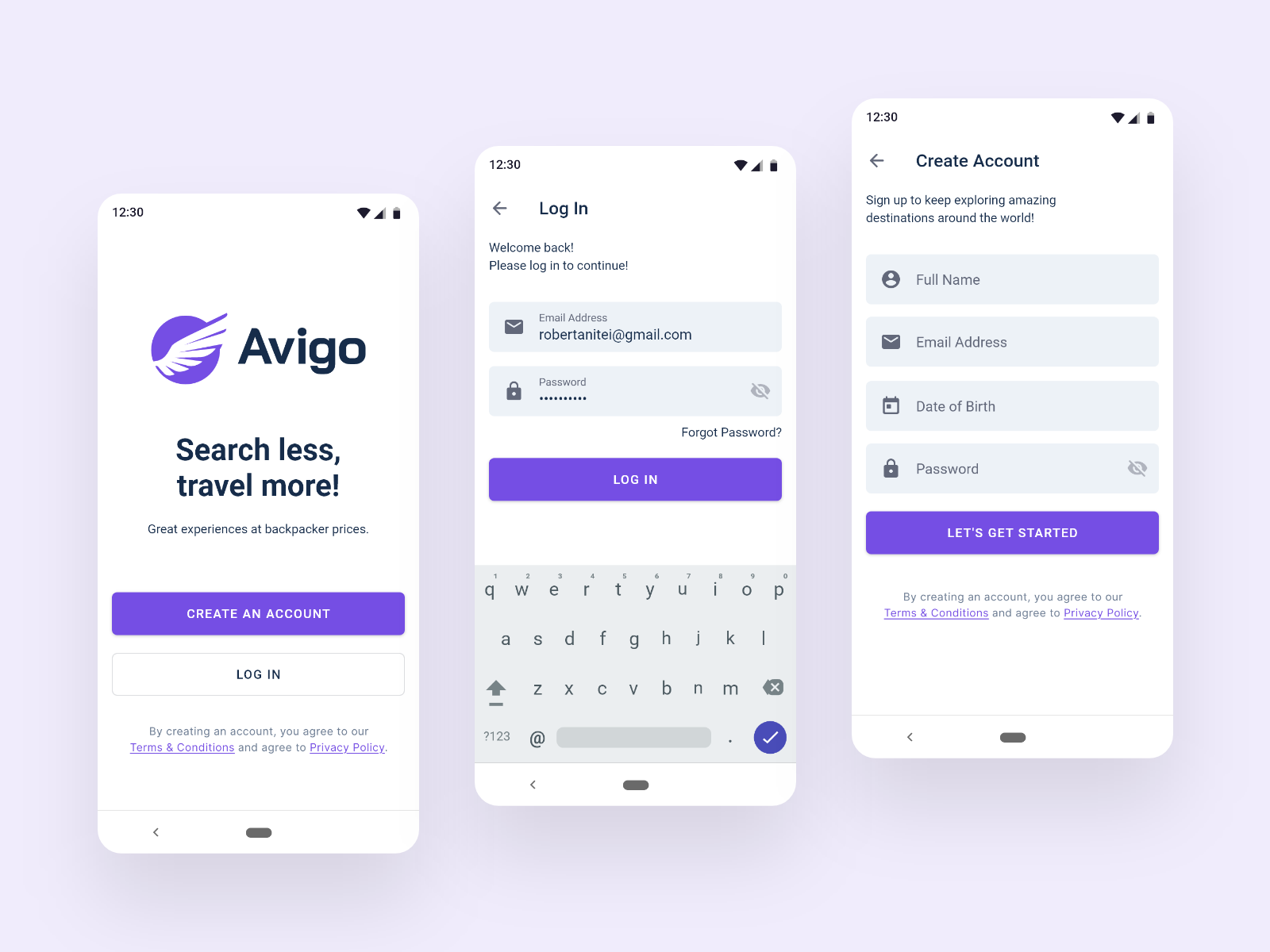 Avigo Onboarding by Sahil Vhora on Dribbble