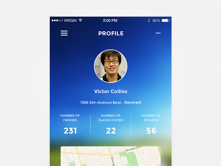 Friends Profile View by Rahul Chakraborty on Dribbble