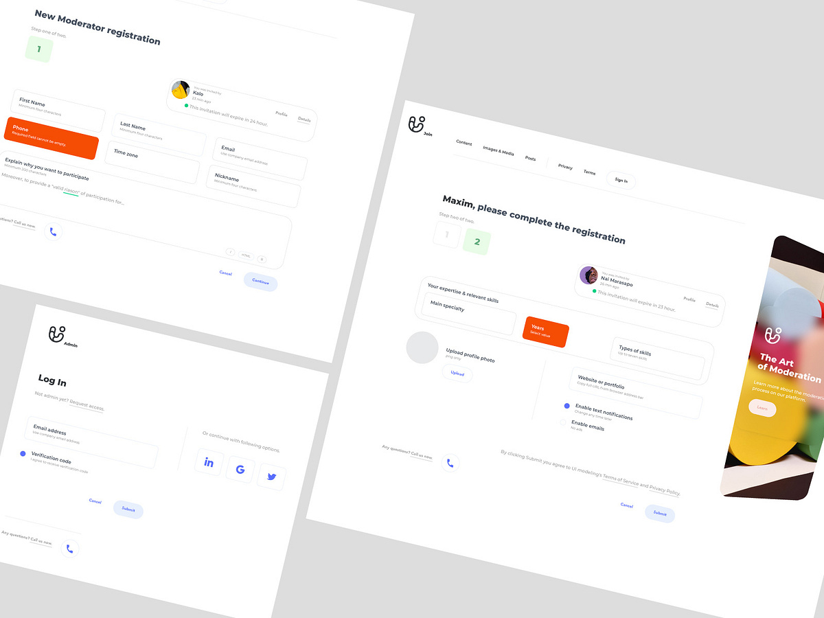 Registration Page designs, themes, templates and downloadable graphic ...