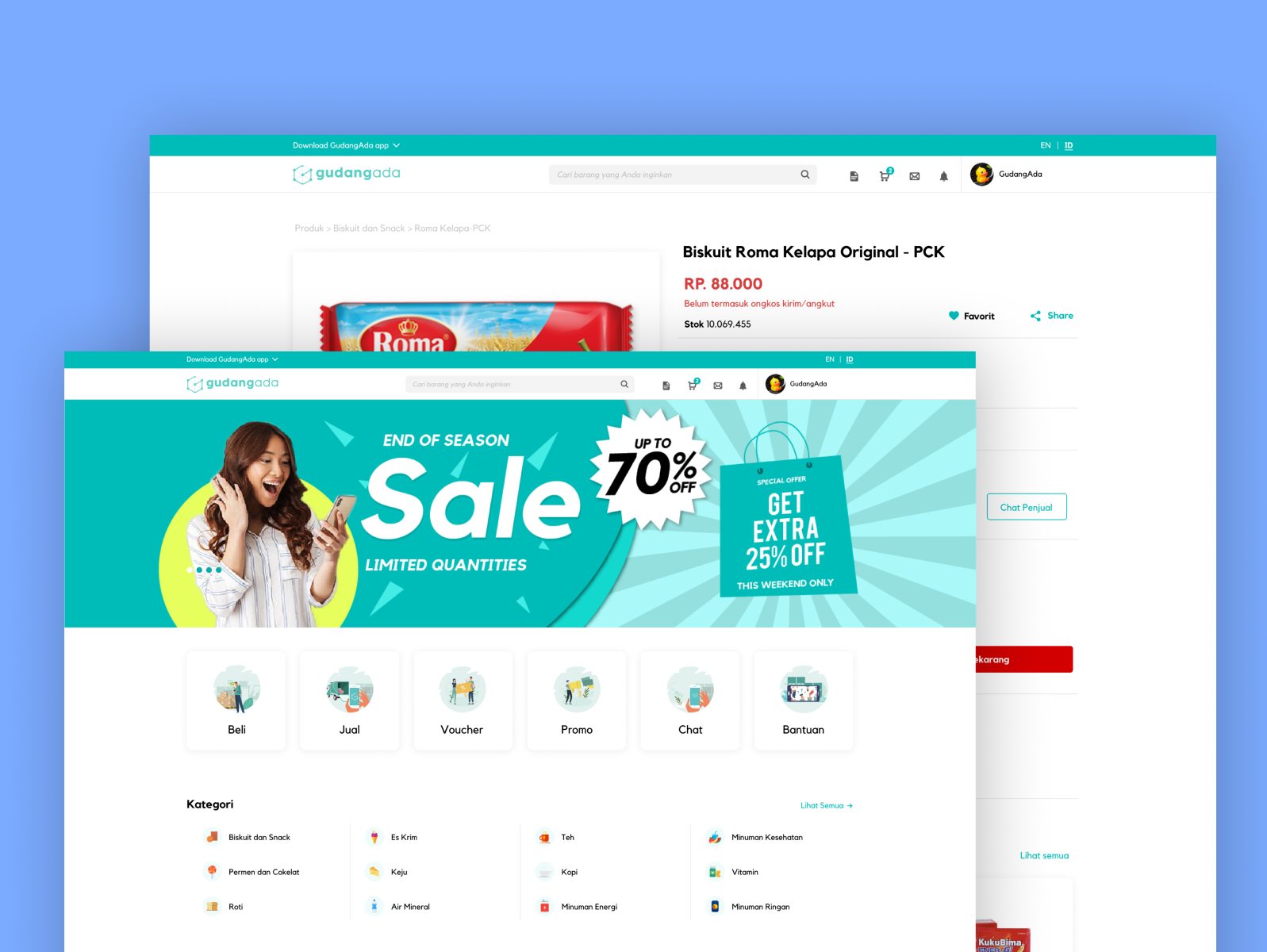 GudangAda Ecommerce Web Apps by Asep E Roni on Dribbble