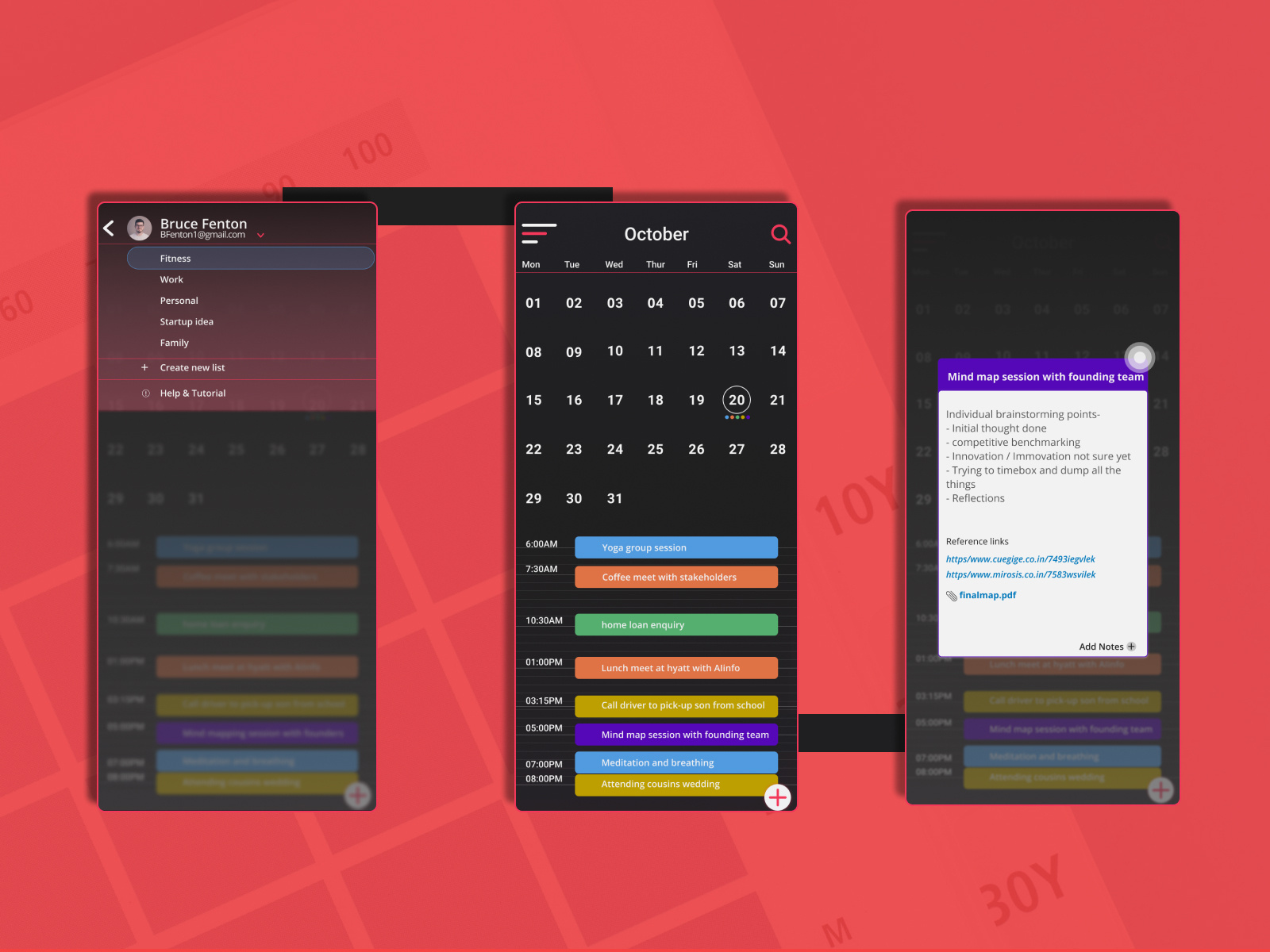 Calendar by Digvijay Phadke on Dribbble