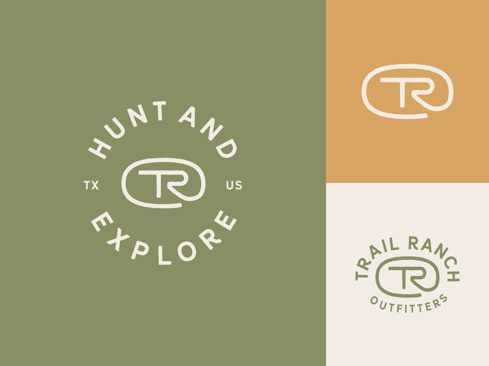 Trail Ranch Outfitters Logo Family by Tommy Blake on Dribbble