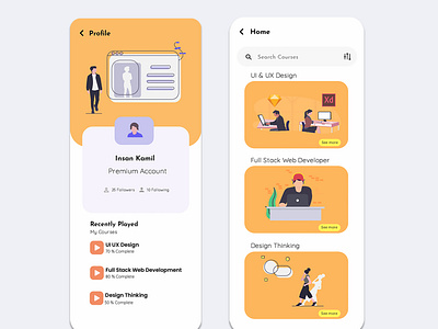 Mobile Course Online App Development by Muhammad Insan Kamil on Dribbble