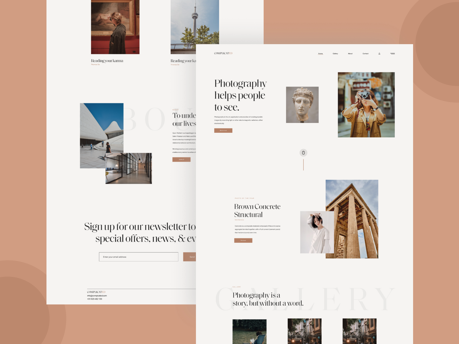 Complicated — Website by Epsilon Std. on Dribbble