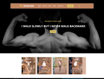 Buy Bodybuilding WordPress Themes For Trainers by vwthemes on Dribbble