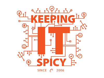 Keeping IT Spicy by Marivi Carlton for Spiceworks on Dribbble