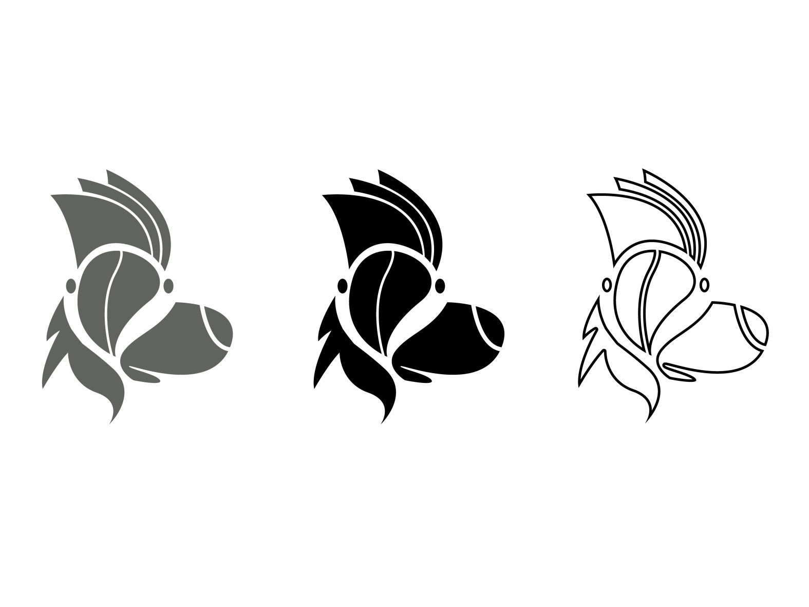 dog nad bird logo - pets store logo by Syugiart on Dribbble