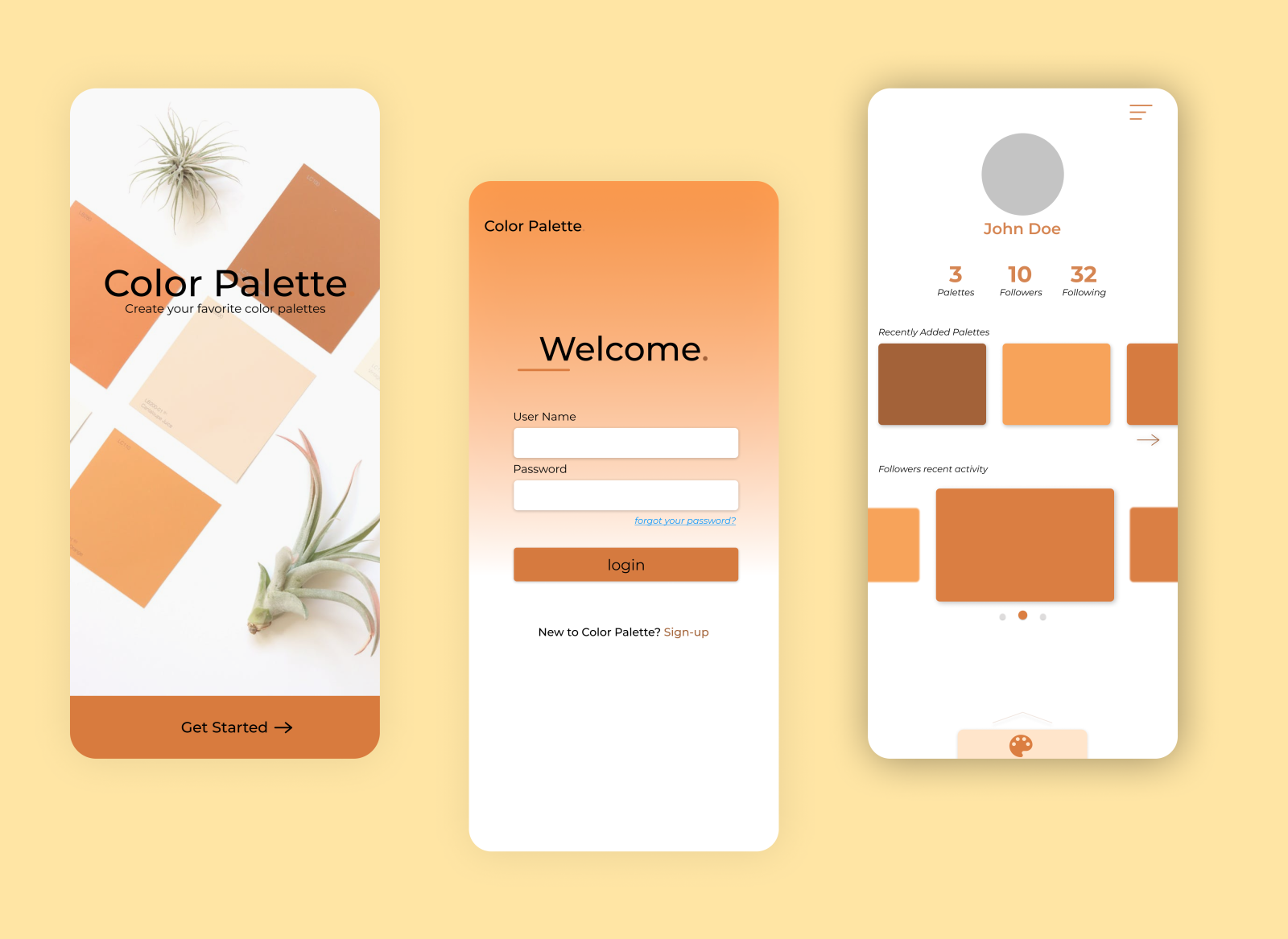 Color Pallete App Design by Rennan Lucena on Dribbble