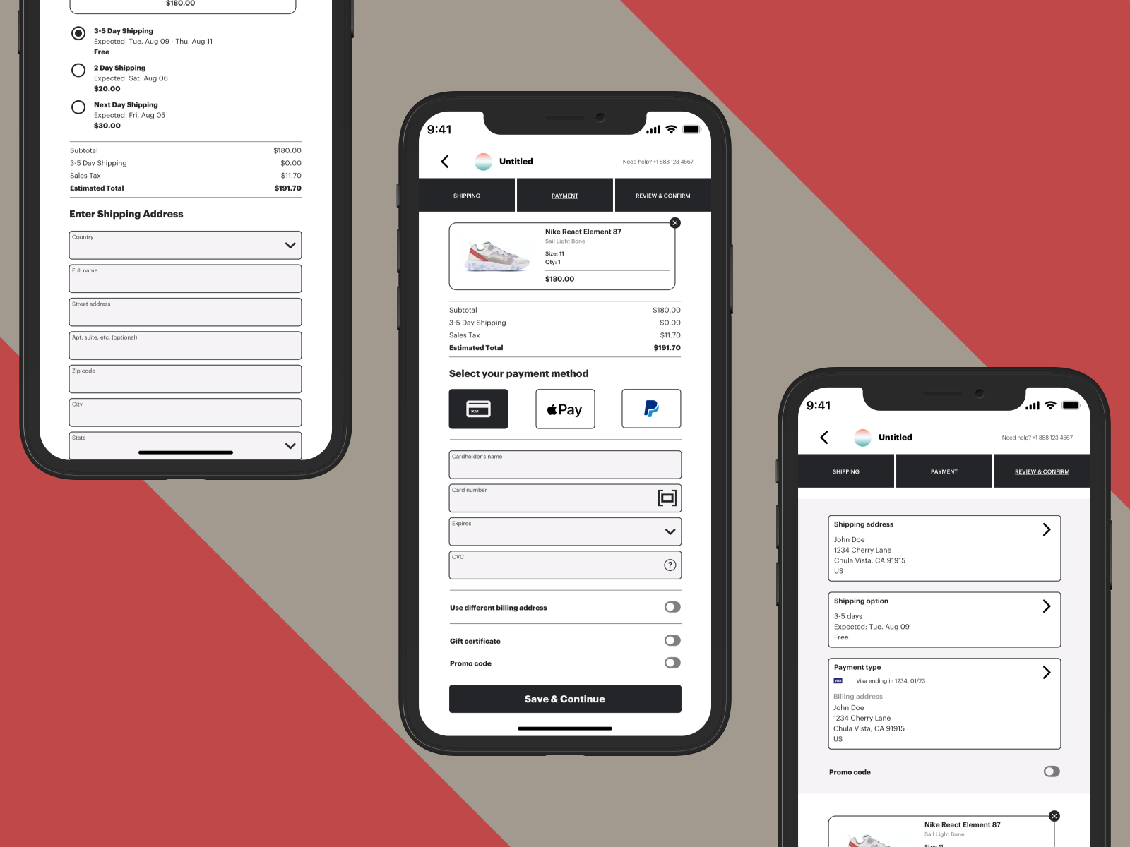 Daily_UI_002: Checkout by Roland Catapia on Dribbble