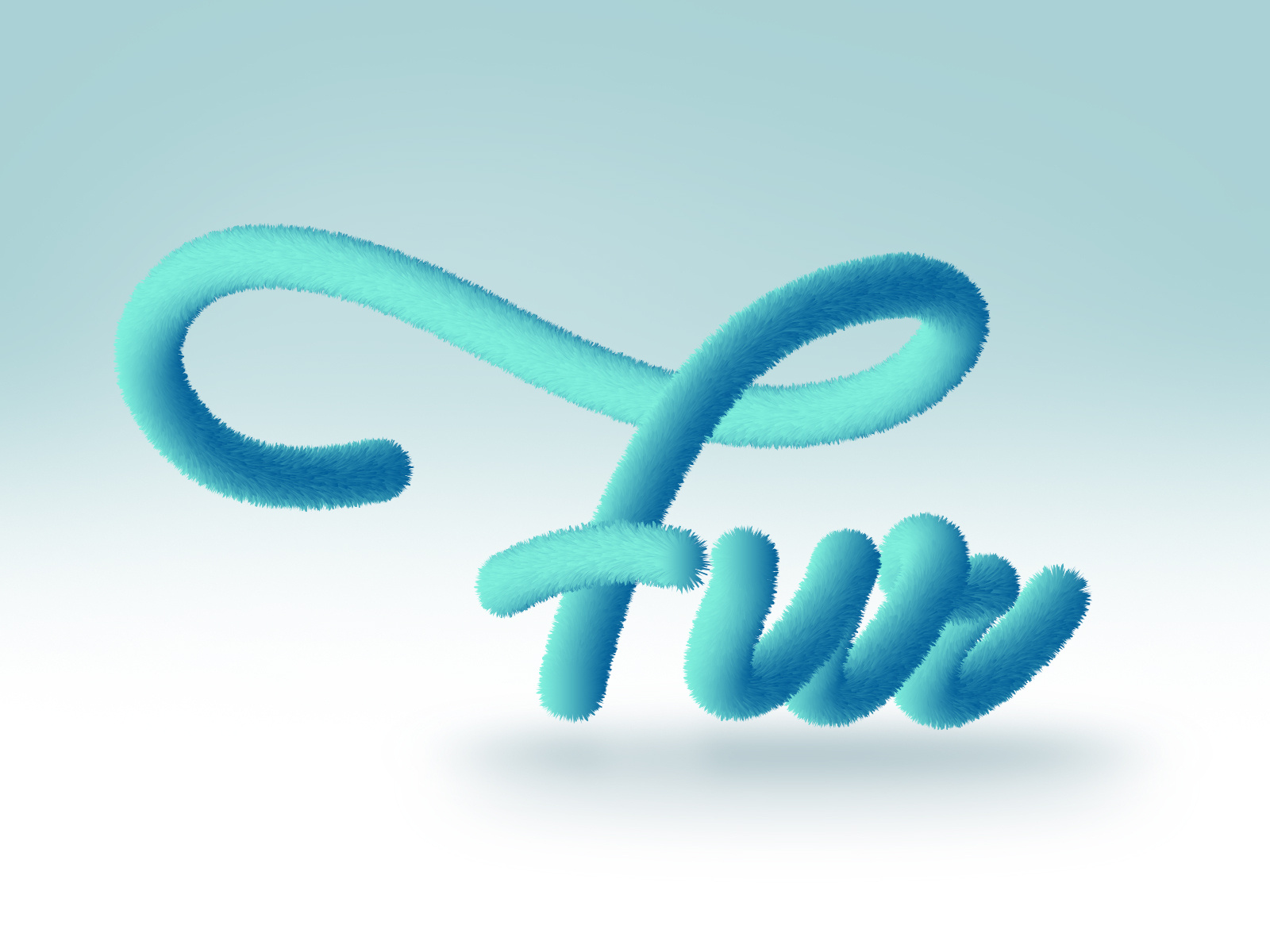 Typography - Fur Effect by The Mesh Room on Dribbble
