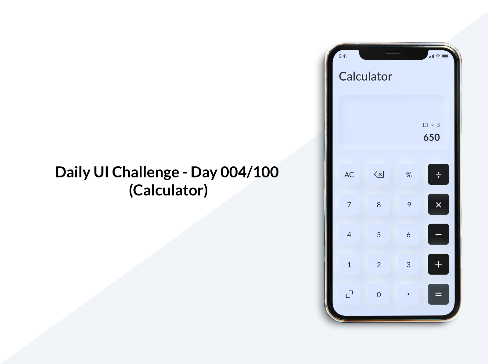 Daily UI - Calculator by Shubham Sharma on Dribbble