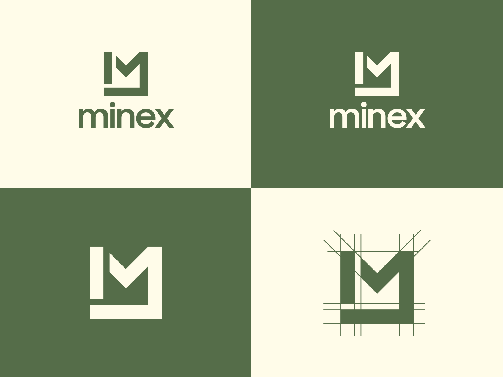Minex, letter M logo Design by PerRat on Dribbble