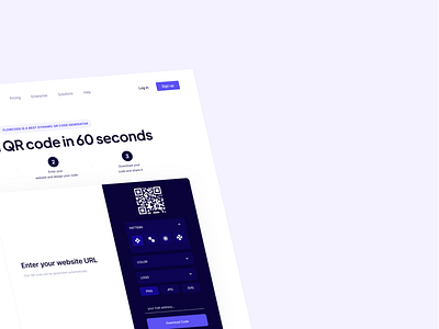 Landing Page : Flowcode by Ragıp Diler on Dribbble
