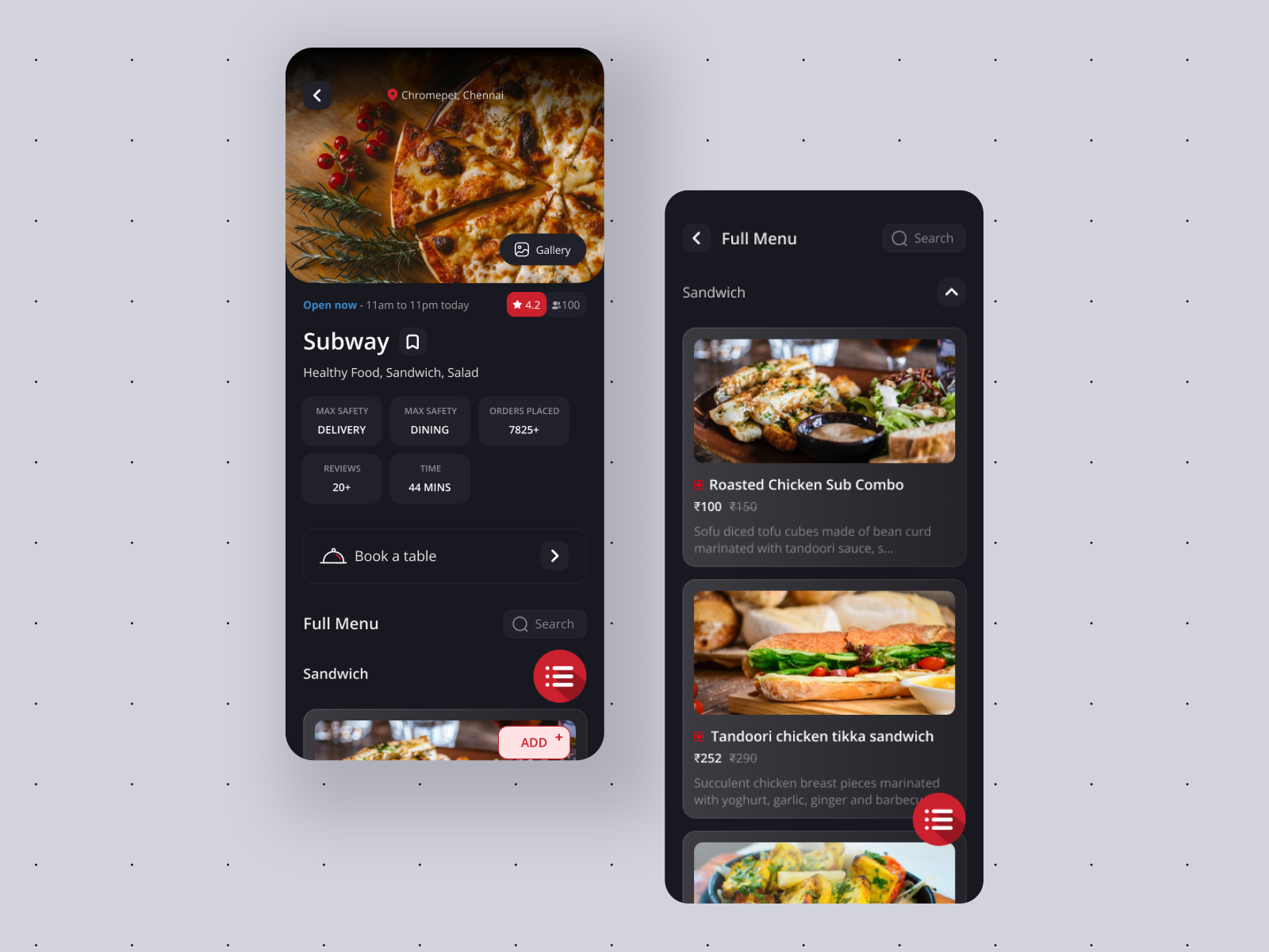 Zomato redesign by Krithika K on Dribbble