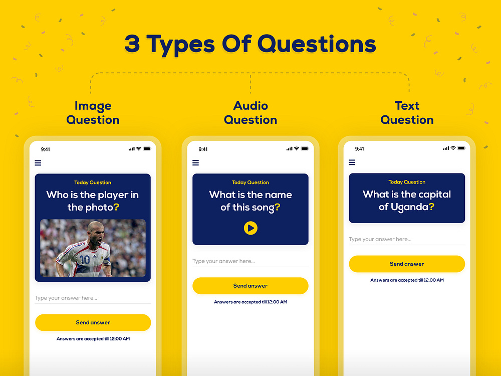 Quiz App designs, themes, templates and downloadable graphic elements ...