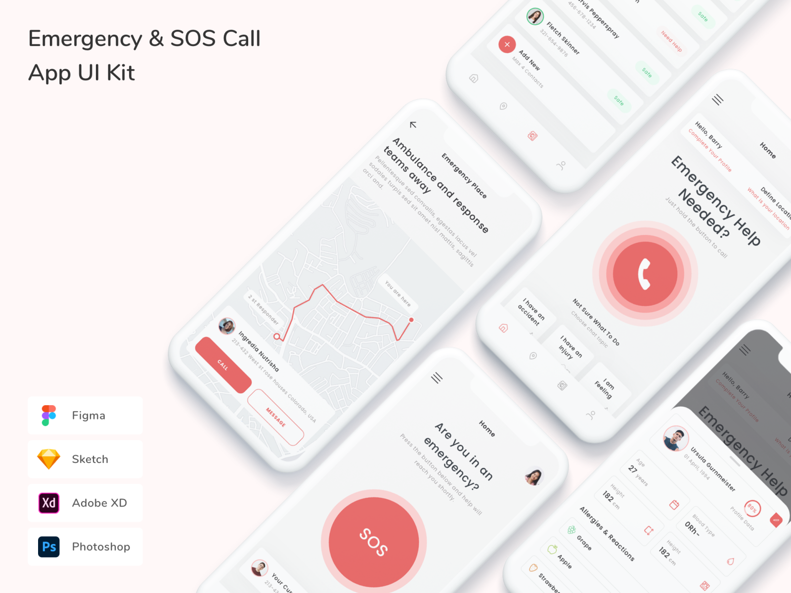 Emergency & SOS Call App UI Kit by UI Workshop on Dribbble