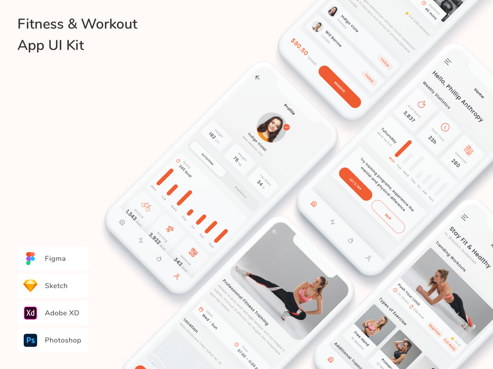 Fitness & Workout App UI Kit by UI Workshop on Dribbble