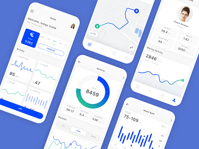 Health Track Mobile App UI Kit by UI Workshop on Dribbble