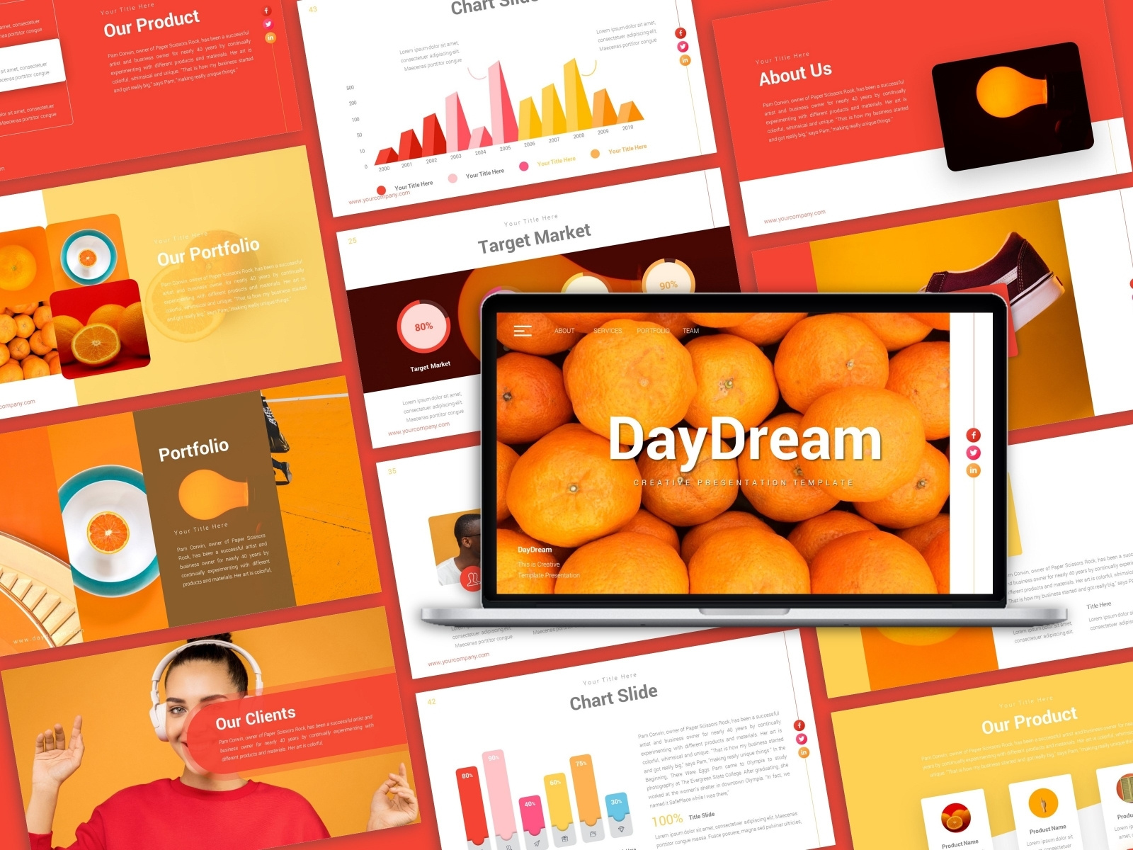 DayDream Creative Presentation Template by DIJIMEDIA Creative on Dribbble