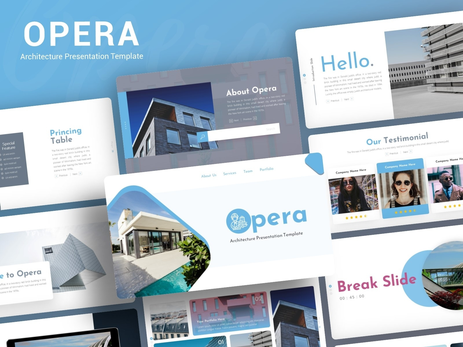 OPERA Architecture PowerPoint Presentation Template by DIJIMEDIA ...