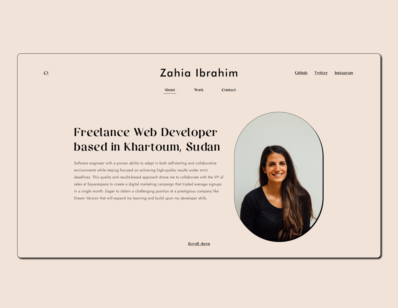 Web Developer Portfolio by Alaa Ismail on Dribbble