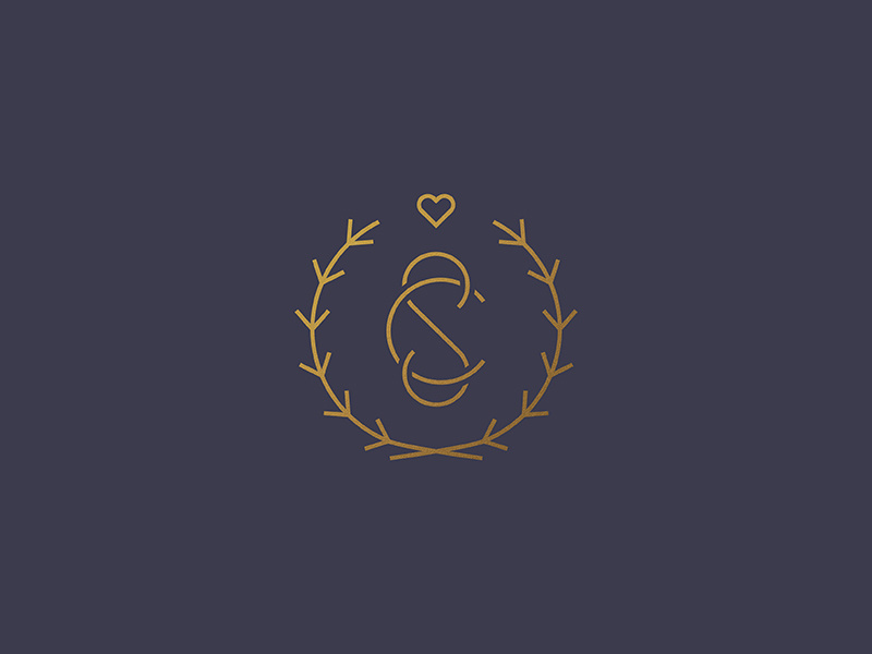 Sarah & Colin Wedding Monogram by Daniel Seong on Dribbble