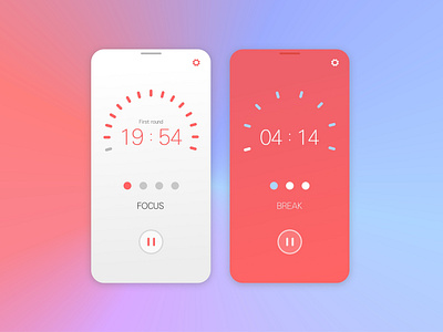 Countdown Timer APP by Linda.cl.Liu on Dribbble