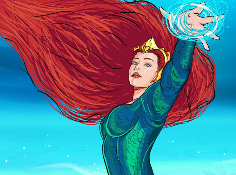 Amber-Aquaman by Anushya s r on Dribbble