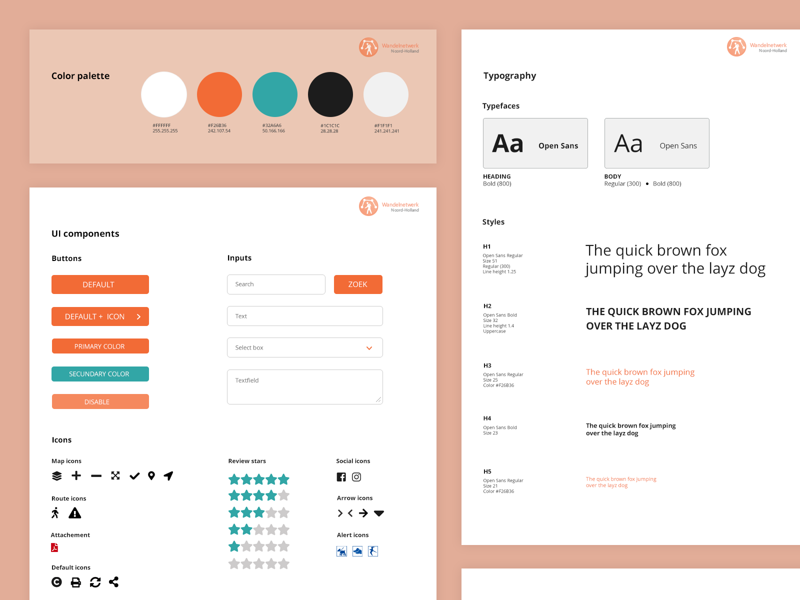 Design system by Denise Pons on Dribbble