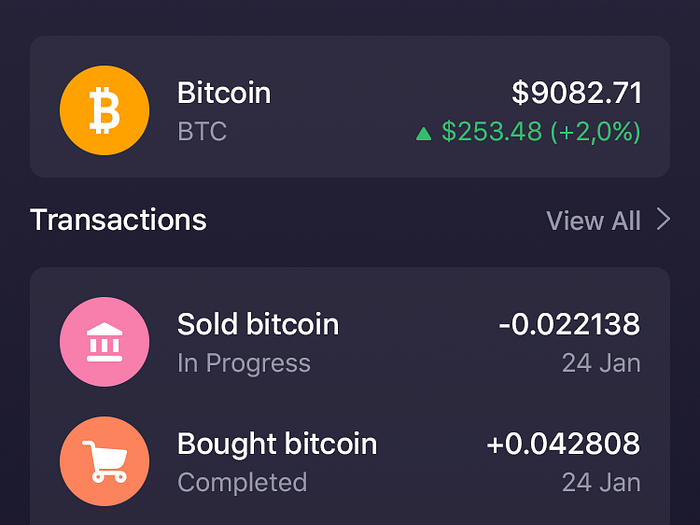 Bitcoin Wallet by Dmitriy Ivanov on Dribbble