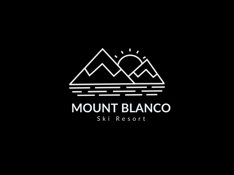 Logo Design-Mount Blanco by Muhammed Umar on Dribbble