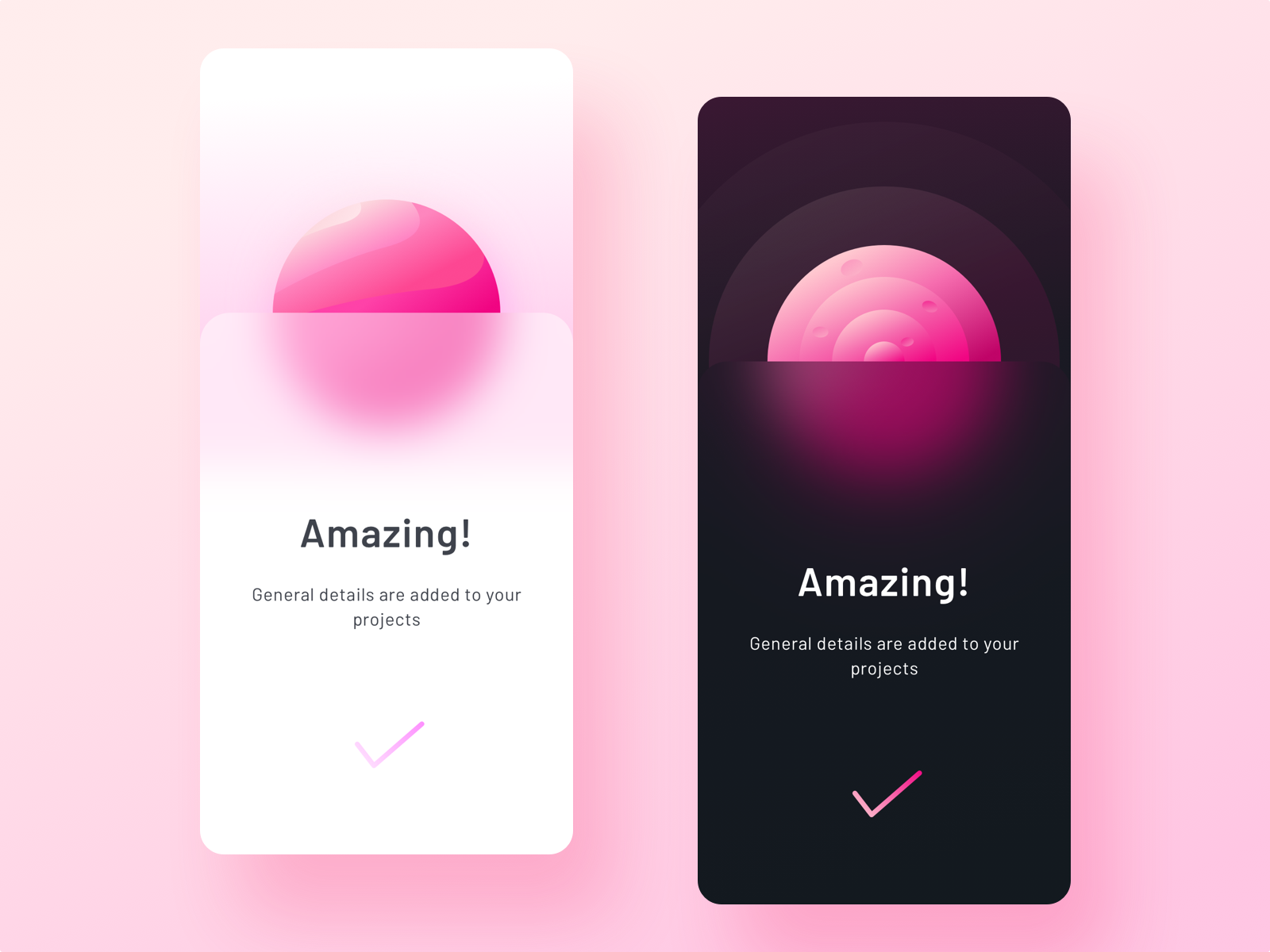 Success modal for documentation app by Prakhar Neel Sharma on Dribbble