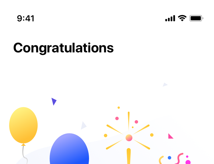 Congratulations screen FirstStep by Prakhar Neel Sharma on Dribbble
