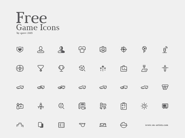 Free Game Icons by spovv on Dribbble