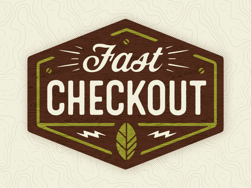 Fast Checkout Retail Sign by Patrick Carter on Dribbble