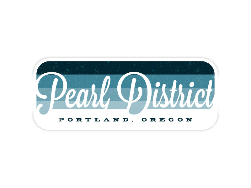 Pearl District Sticker by Adam Porter on Dribbble