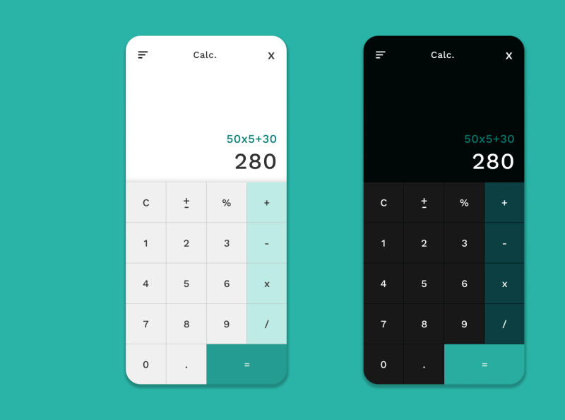 Calculator App by Olanrewaju on Dribbble