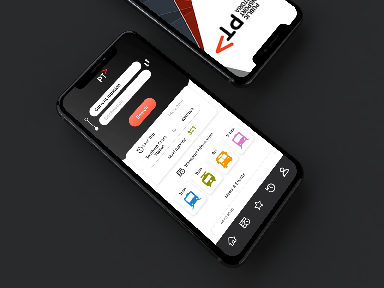 PTV APP Redesign- UI design by Rolcha Tao on Dribbble