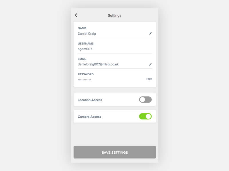 Settings - Day #007 by Taj Rahman on Dribbble