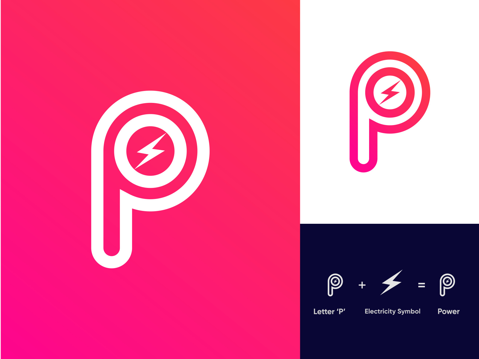 Power logo design. ( Letter P ) by Shihab | Logo designer on Dribbble