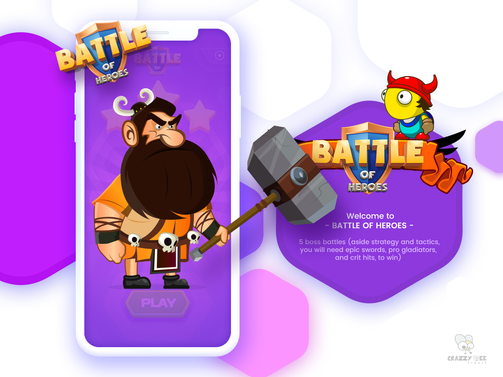 Game UI & Character Design by Crazzy Bee on Dribbble