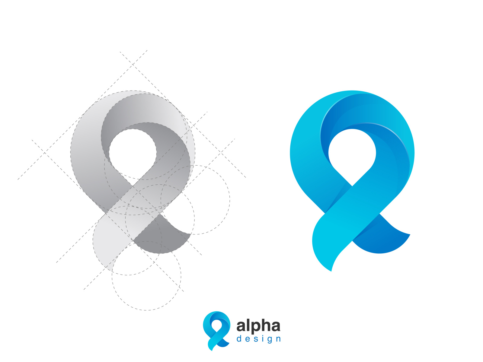 Alpha Design logo by Sobuj Hasan on Dribbble