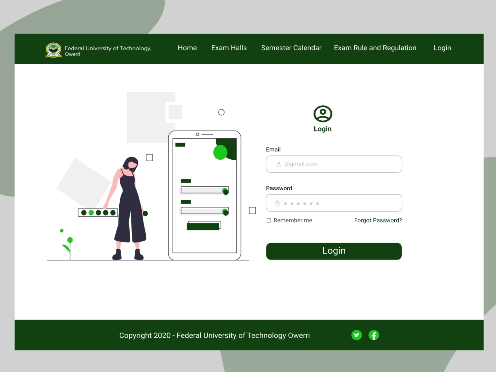 Desktop login by Chris Omen on Dribbble