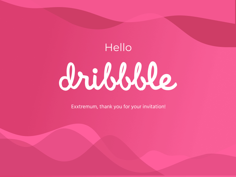 Hello, Dribble! by Anton Kharytonov on Dribbble