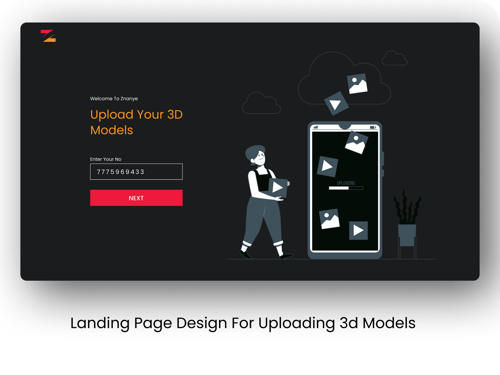 Landing Page by Rishikesh Veer on Dribbble