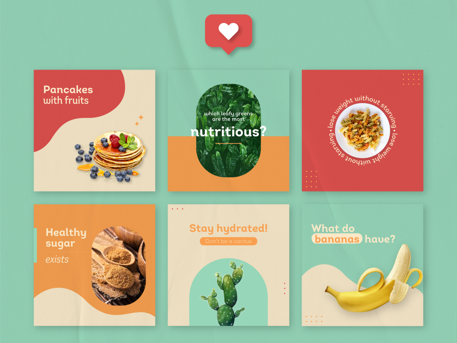 Foodie social media design by Tamnun Siddik on Dribbble