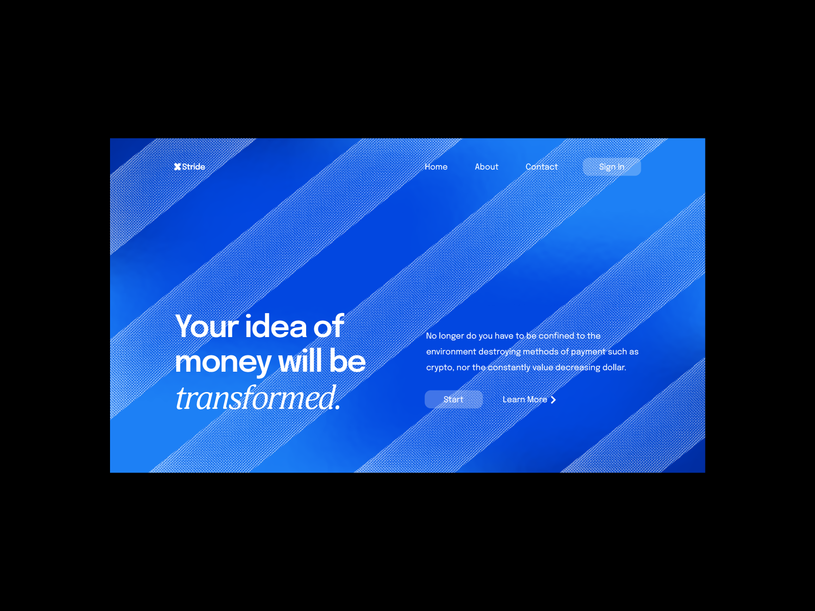 Stride Home Page By Patrick Tuell On Dribbble
