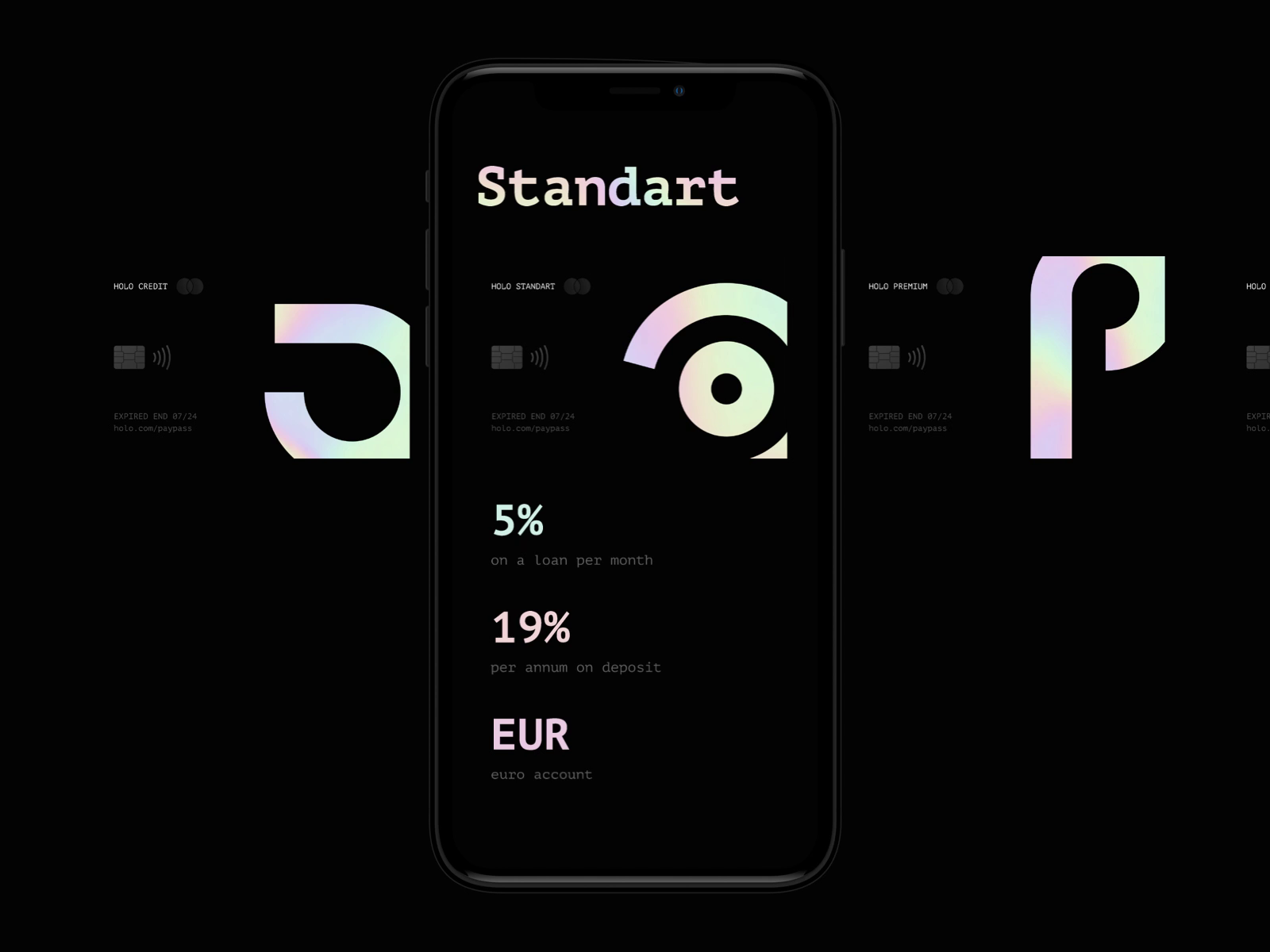 Holo card by Bats for Orizon: UI/UX Design Agency on Dribbble