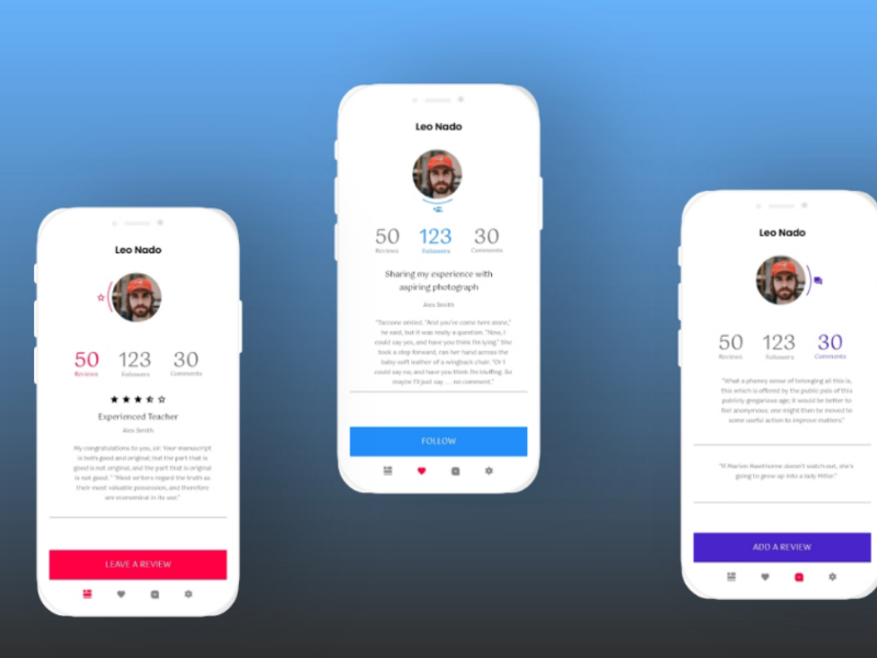 Description App by Keval Gadhiya on Dribbble